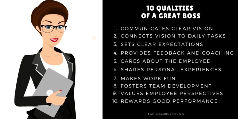 How to Be a Good Boss - 10 Qualities of a Good Boss