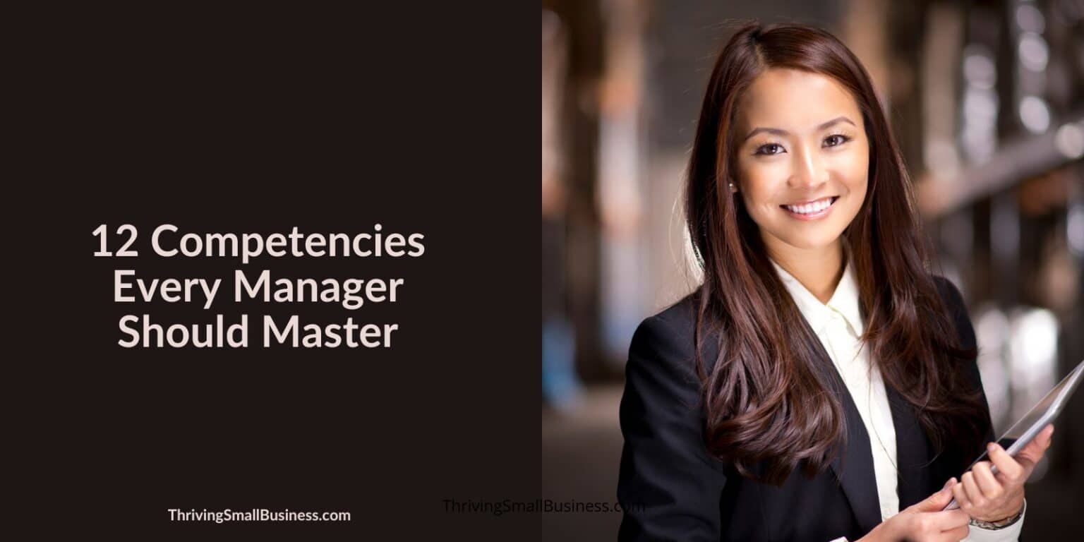 12 Competencies Every Manager Should Master - The Thriving Small Business