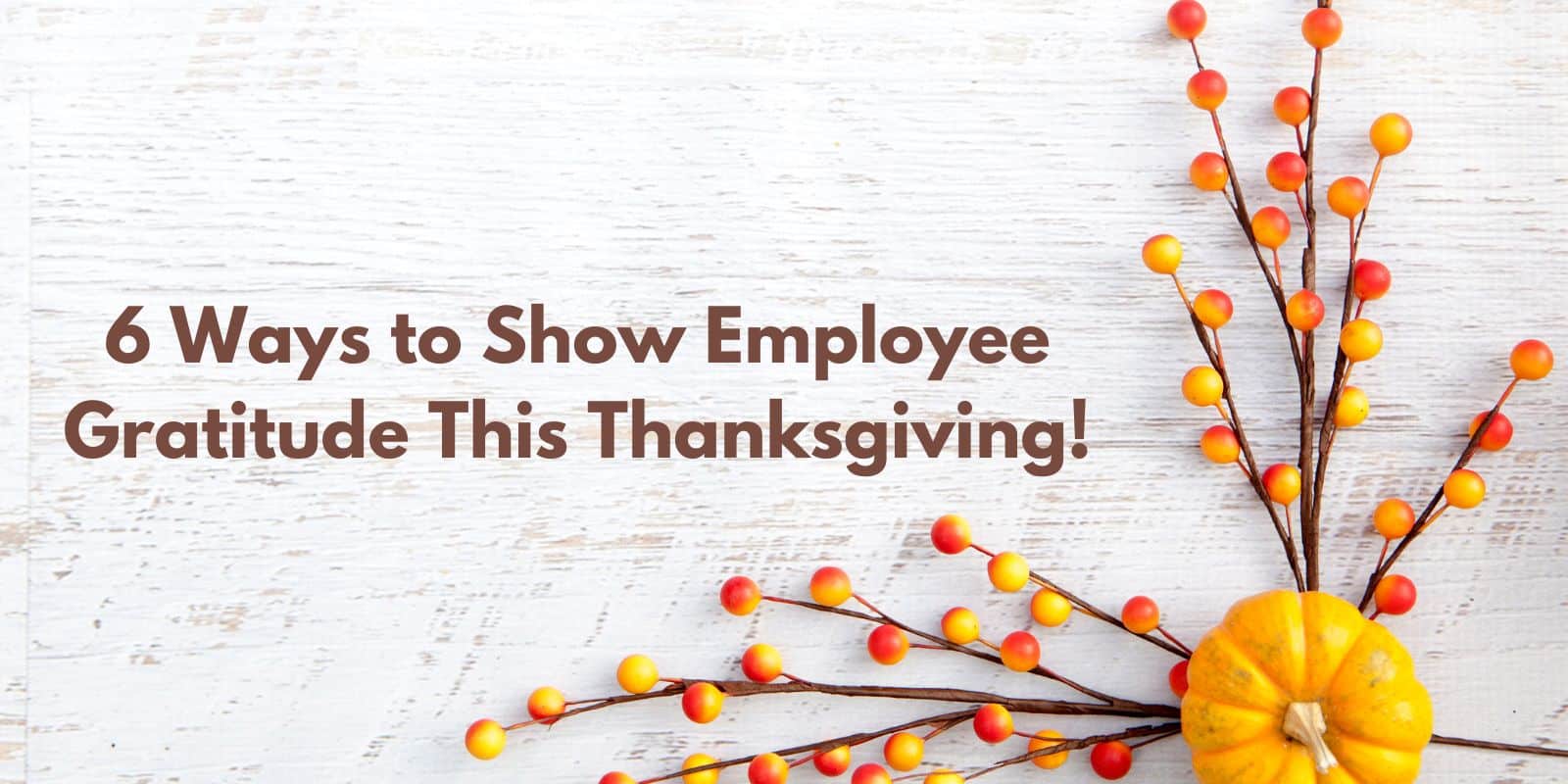 6 Ways to Show Employee Gratitude This Thanksgiving! - The Thriving ...