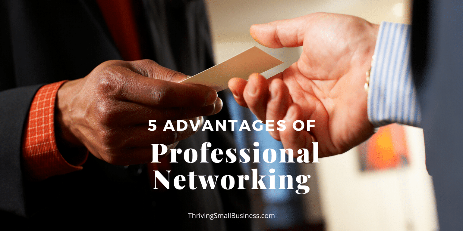 5 Advantages of Professional Networking - The Thriving Small Business