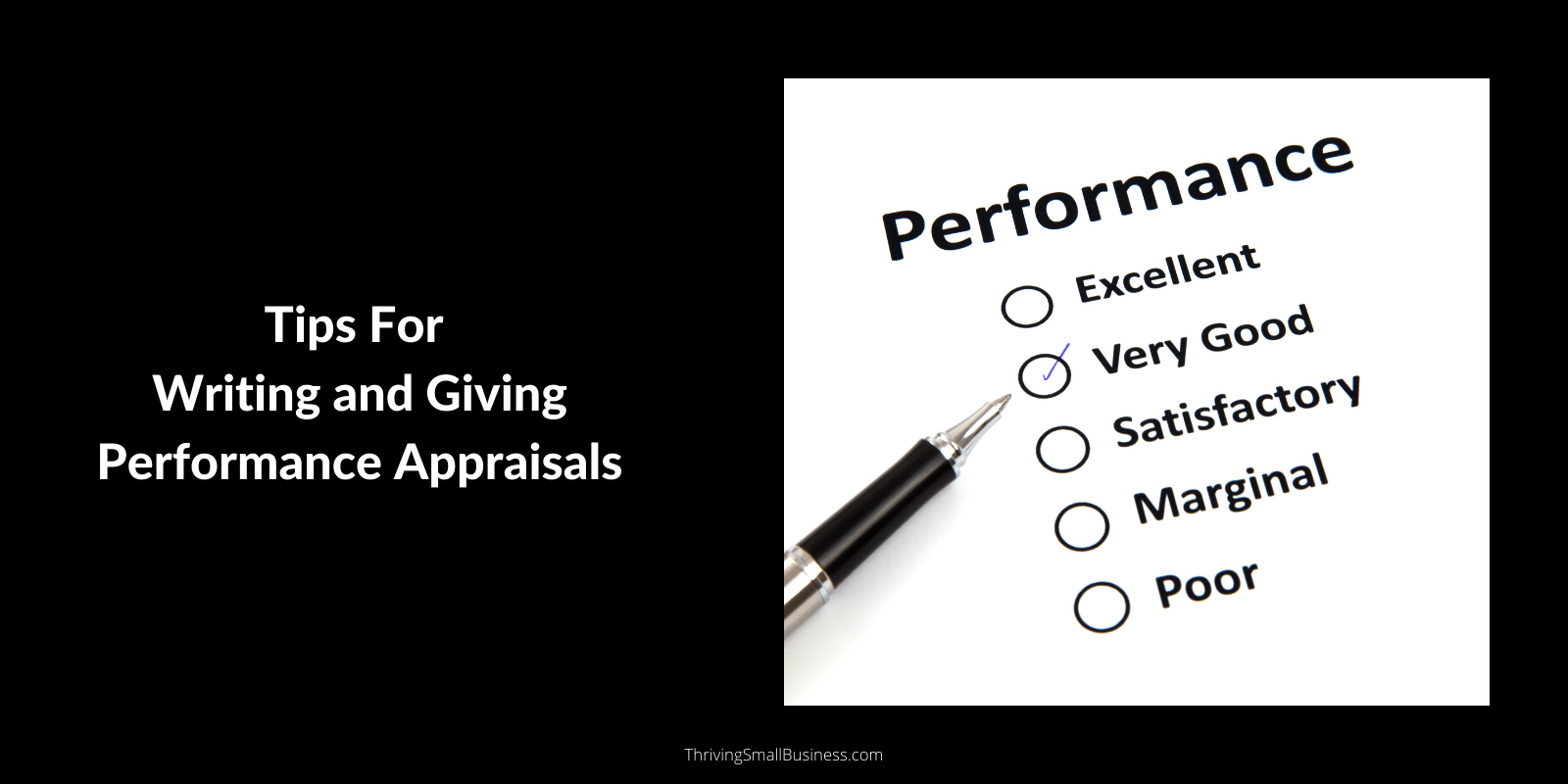 Tips for Writing and Giving Performance Appraisals - The Thriving Small ...